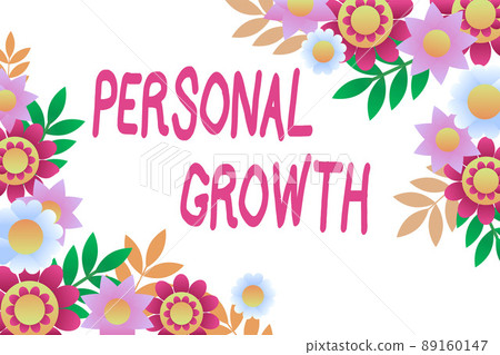 Handwriting text Personal Growth. Conceptual... - Stock Illustration ...
