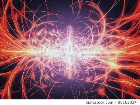 Illustration of a burning flame vortex - Stock Illustration [89162024 ...