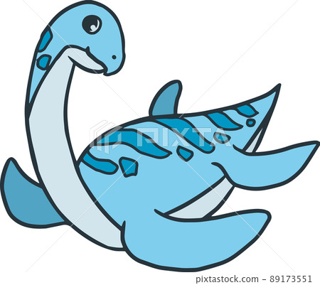 Cute Plesiosaur (Plesiosaur) - Stock Illustration [89173551] - PIXTA