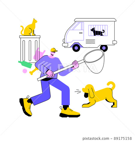 Animal control service abstract concept vector... - Stock Illustration ...