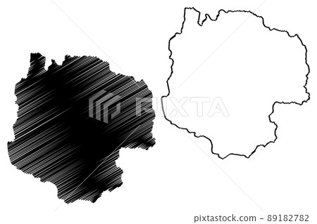 Dang district (Gujarat State, Republic of... - Stock Illustration ...