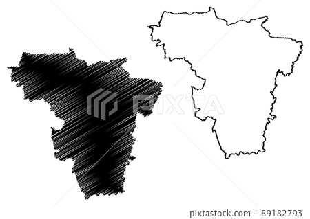 Cachar district (Assam State, Republic of... - Stock Illustration ...