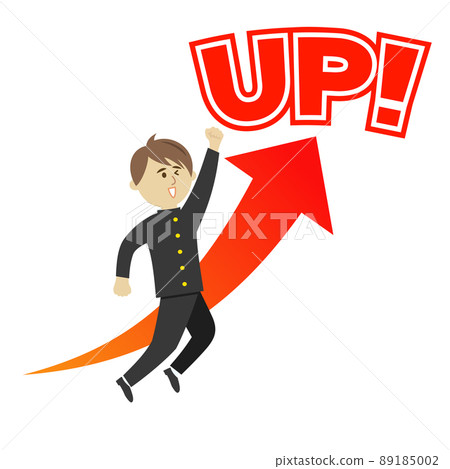 Illustration image of a student stepping up - Stock Illustration ...