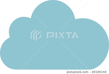 Simple pictogram of clouds - Stock Illustration [89190148] - PIXTA