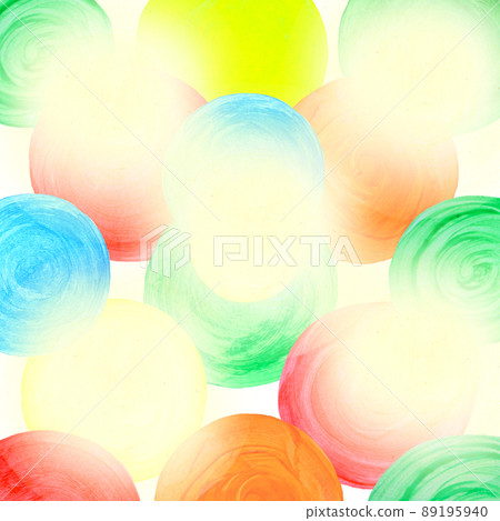 Abstract retro pastel pattern. Round shapes... - Stock Illustration ...