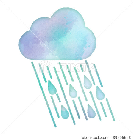 大雨_icon-插圖素材 [89206668] - PIXTA圖庫