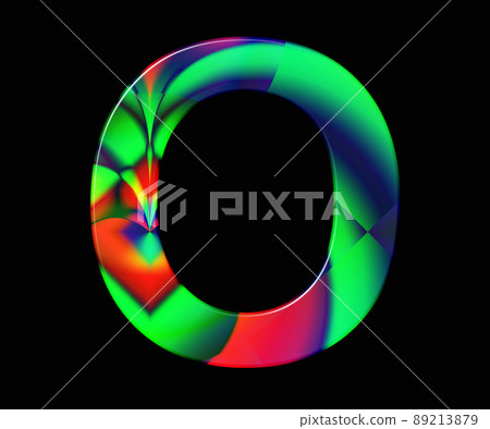 3D render of colorful fractal alphabet letter - Stock Illustration ...