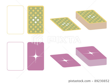 A pile of cards and two types of one card - Stock Illustration ...