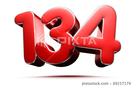 number 134. - Stock Illustration [89257179] - PIXTA