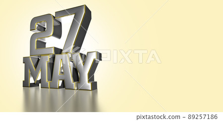MAY 27 th. - Stock Illustration [89257186] - PIXTA