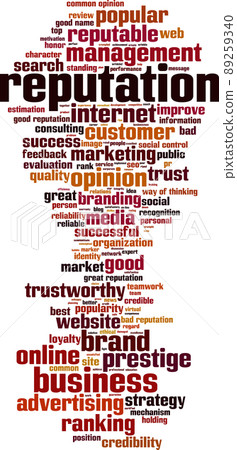 Reputation word cloud - Stock Illustration [89259340] - PIXTA