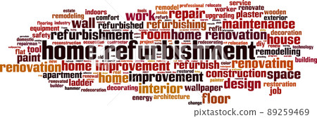 Home refurbishment word cloud - Stock Illustration [89259469] - PIXTA