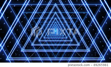 Abstract Retro Triangle Star VJ Loop Background - Stock Illustration ...