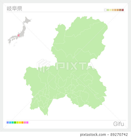 Gifu Map - Stock Illustration [89270742] - PIXTA