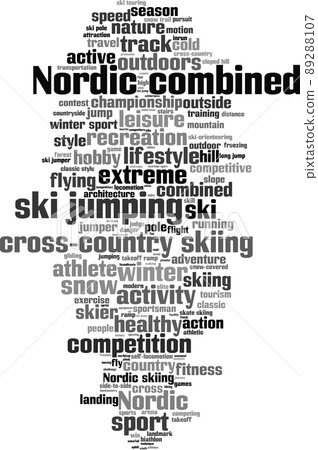 Nordic combined word cloud - Stock Illustration [89288107] - PIXTA