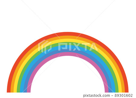 A simple seven-colored rainbow - Stock Illustration [89301602] - PIXTA
