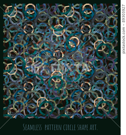 Seamless pattern abstract circle shape art - Stock Illustration ...