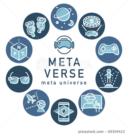 Metaverse logo - Stock Illustration [89304422] - PIXTA