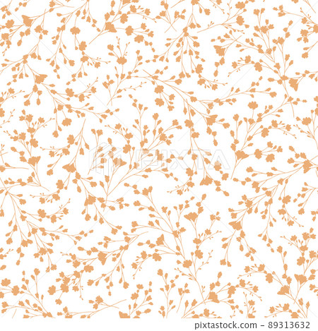 Seamlessly continuous floral pattern, - Stock Illustration [89313632 ...