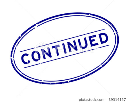 Grunge blue continued word oval rubber seal...-插圖素材 [89314137] - PIXTA圖庫