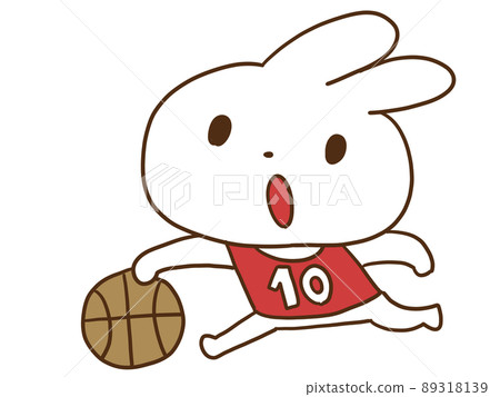 Rabbit playing basketball - Stock Illustration [89318139] - PIXTA