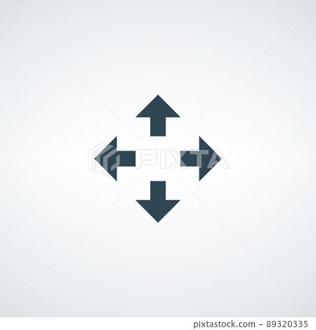 Spreading outward arrows icon. Distribution... - Stock Illustration ...