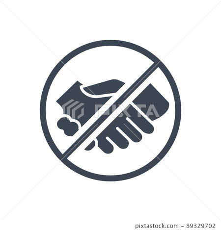 Avoid Contact related vector glyph icon - Stock Illustration [89329702 ...