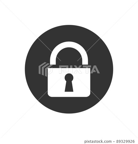 Padlock related glyph vector icon. - Stock Illustration [89329926] - PIXTA
