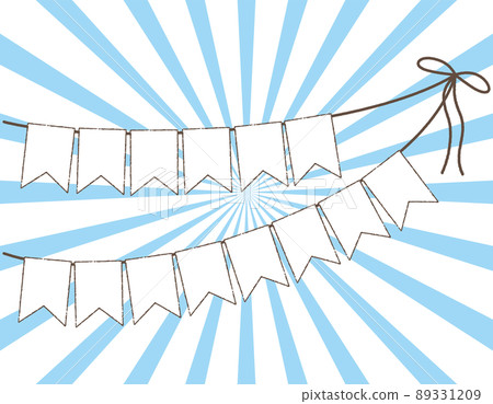 Garland Message Ribbon Decoration Decoration... - Stock Illustration ...