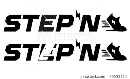 STEPN company logo icon isolated on white... - Stock Illustration ...
