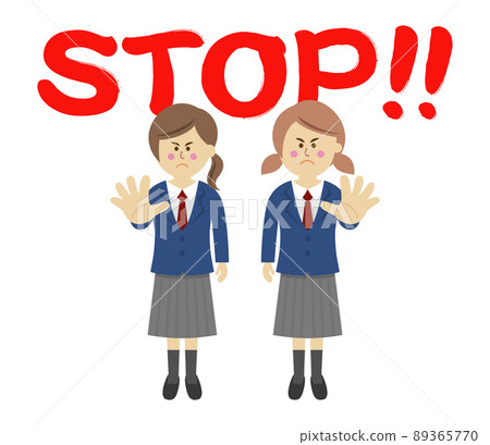 Illustration image of a student called STOP - Stock Illustration ...