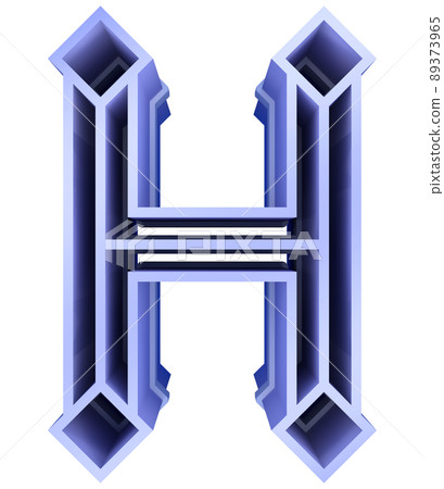 Blue letter isolated on transparent... - Stock Illustration [89373965 ...