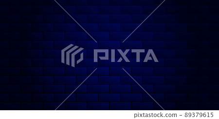 Dark blue brick wall background for neon... - Stock Illustration ...