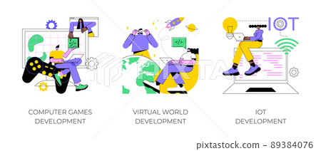 Programming team abstract concept vector... - Stock Illustration ...