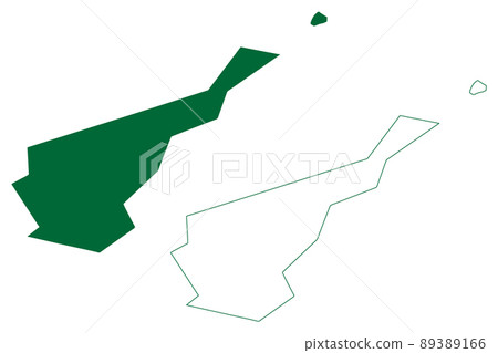 Alboran Islands (Kingdom of Spain,... - Stock Illustration [89389166 ...
