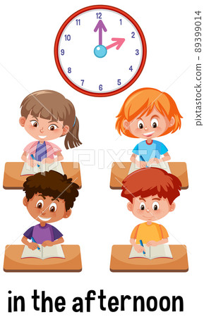 Afternoon Clock Clipart