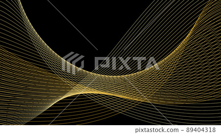 Abstract golden line curve, vector illustration... - Stock Illustration ...