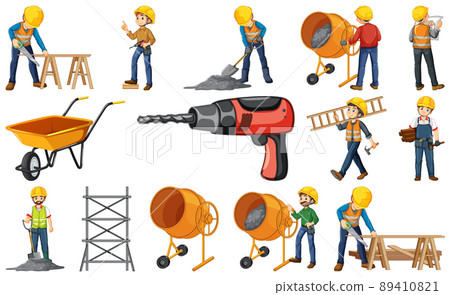 Construction Worker Tools Clipart