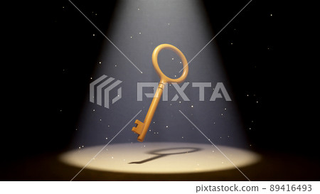 Key icon illustration material 3D rendering 3D... - Stock Illustration ...