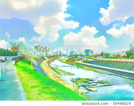 Riverbed - Stock Illustration [89496029] - PIXTA