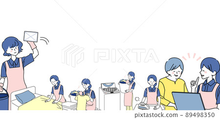 Title frame for housekeeping service - Stock Illustration [89498350 ...