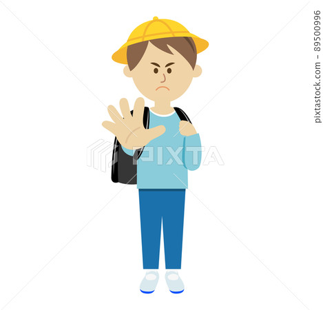 Illustration image of a child who refuses - Stock Illustration ...