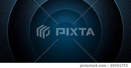 Abstract blue circle line stripes on dark blue... - Stock Illustration ...