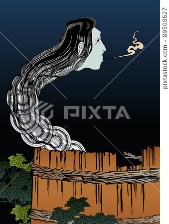 Hyakumonogatari Sarayashiki - Stock Illustration [89508627] - PIXTA