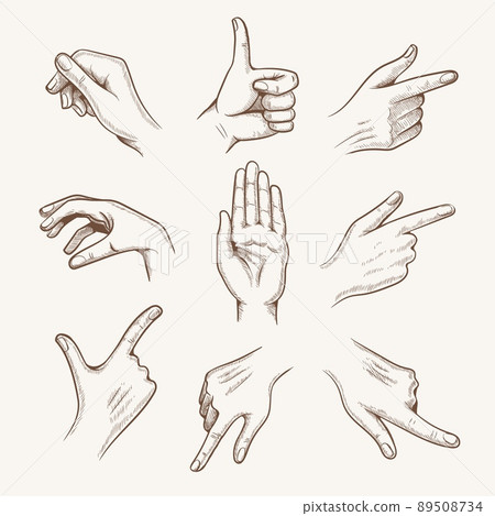 Explain hand sketch - Stock Illustration [89508734] - PIXTA