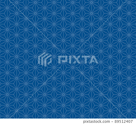 Japanese pattern "hemp leaf" - Stock Illustration [89512407] - PIXTA