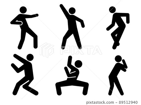 Dancer pictogram - Stock Illustration [89512940] - PIXTA