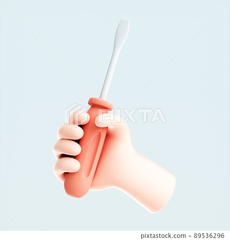 3D rendering of cute little hands and models-插圖素材 [89536296] - PIXTA圖庫