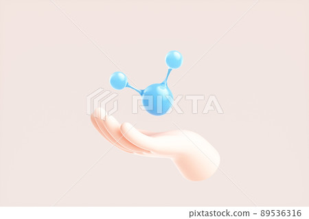 3D rendering of cute little hands and models - Stock Illustration ...