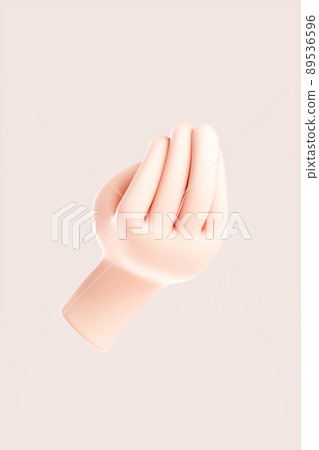 3D rendering of cute little hands-插圖素材 [89536596] - PIXTA圖庫